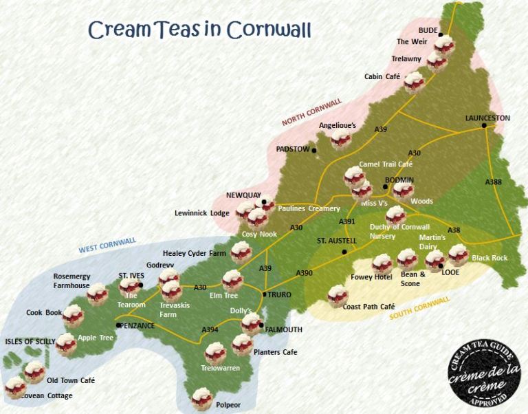 30 Excellent Cream Teas in Cornwall | Cream Tea Guide